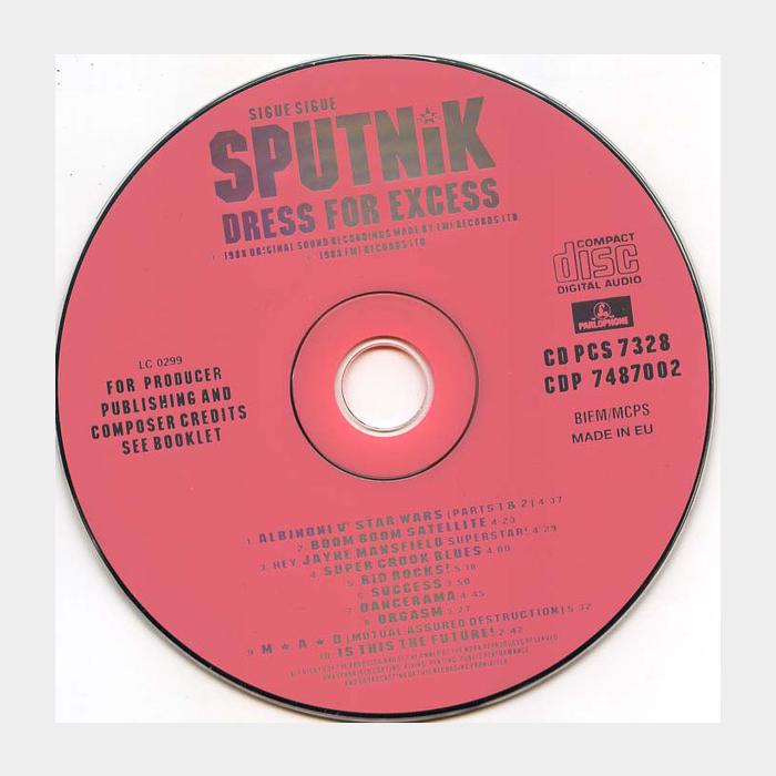 CD Sigue Sigue Sputnik - Dress For Excess | Master Sound