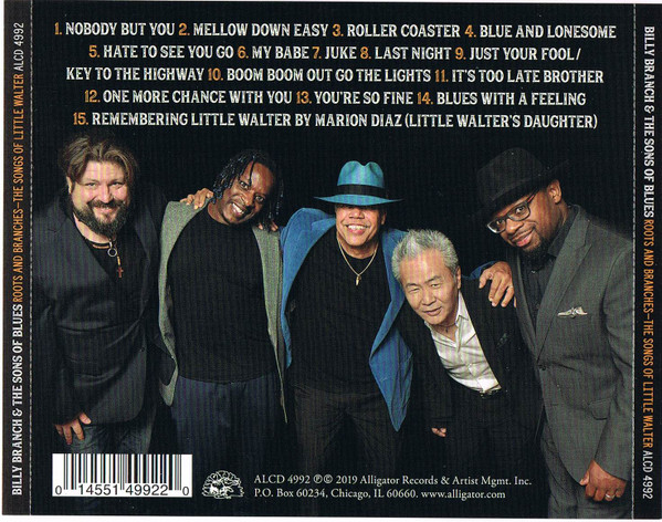 CD Billy Branch & The Sons Of Blues - Roots & Branches | Master Sound